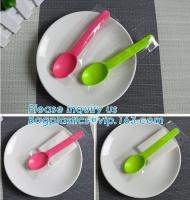 China Eco Friendly Corn Starch Compostable Dessert Spoon 145mm Biodegradable Disposable Cutlery for sale