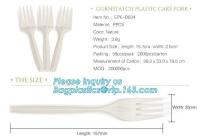 China 6 Inch Biodegradable Corn Starch PLA Spoon Compostable Disposable Cutlery 1000pcs for sale