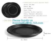 China 9 inch Round White Biodegradable Sugarcane Bagasse Dessert Plate 100% Compostable Disposable for sale