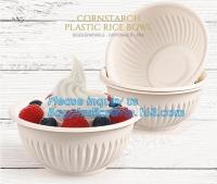 China Biodegradable Corn Starch Bowl 900ml Eco Friendly Disposable Tableware for Curry and Takeaway for sale