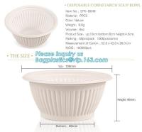 China Biodegradable Corn Starch Bowl 6oz 75mm with Lid Eco Friendly Microwave Safe Disposable Food Container for sale