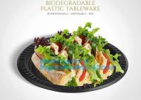 China 10 Inch Biodegradable Sugarcane Bagasse Party Plate Compostable Disposable 900ml for sale