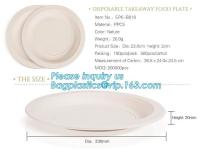 China Custom Printed Biodegradable Sugarcane Bagasse Party Plates 7 Inch 100 Pack Eco Friendly Disposable for sale