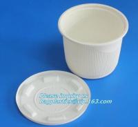 China Compostable CPLA 90mm Cup Lid for 8oz 10oz 12oz 16oz Paper Coffee Cups Food Grade for sale