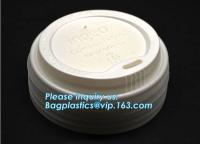 China 300ml Biodegradable CPLA Disposable Tea Cup with Lid 75mmx80mm Compostable Frosted Cup for sale