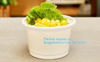China PLA Eco Friendly Biodegradable 900ml Food Container with Lid Corn Starch Material for sale