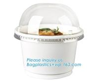 China PLA Eco Friendly Biodegradable 900ml Food Container with Lid Corn Starch Material for sale