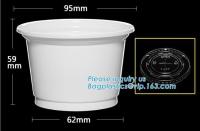 China PLA Eco Friendly Biodegradable 900ml Food Container with Lid Corn Starch Material for sale