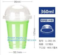 China 100% Biodegradable Cornstarch CPLA Cups 4-17oz with 90mm Compostable Yellow Lid for sale