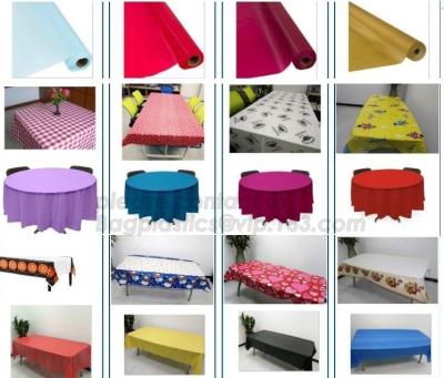 China Disposable PEVA Plastic Tablecloth 54x108 Inch Waterproof Party Table Cover for sale