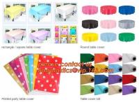 China Disposable PEVA Plastic Tablecloth 54x108 Inch Waterproof Party Table Cover for sale