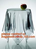 China Disposable PEVA Plastic Tablecloth 54x108 Inch Thick Waterproof White Film Table Cover for Parties for sale