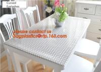 China PVC Tablecloth Gold Silver Flower Soft Glass Square Rectangle Tablecover Waterproof Oilproof 54x108 Inch for sale