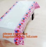 China 100% BIODEGRADABLE Cold-resistant wholesale custom disposable plastic table cover rolls pvc round table covers wedding for sale