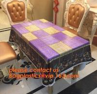 China Eco-Friendly PVC PEVA Tablecloth 54x108 Inch Waterproof Plastic Table Cover for Parties for sale
