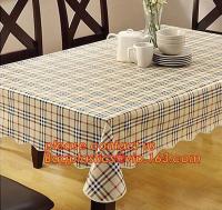 China Eco-Friendly PVC PEVA Tablecloth 54x108 Inch Waterproof Plastic Table Cover for Parties for sale