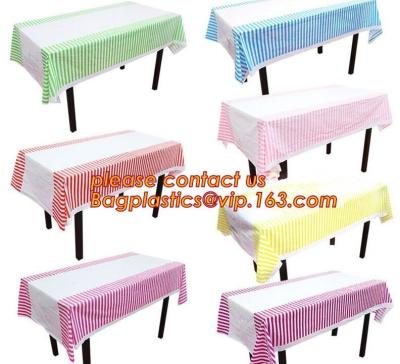 China Eco Friendly Compostable Cornstarch PLA Tablecloth 54x108 Inch Disposable Table Cover for sale