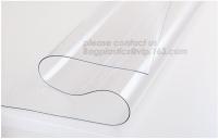 China Washable Clear PVC Tablecloth Oilproof Lace Coating Table Cover 54x108 Inch for sale