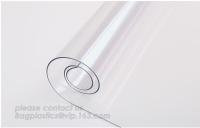 China Washable Clear PVC Tablecloth Oilproof Lace Coating Table Cover 54x108 Inch for sale