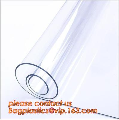 China Custom Transparent PVC Tablecloth Waterproof Oil Proof Soft Plastic Table Cover 54x108 Inch for sale