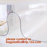 China Super Clear Eco Oil Proof Disposable Plastic Tablecloth 54x108 Inch PVC Table Mat Waterproof for sale
