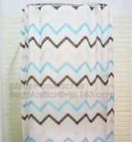 China Eco-Friendly PEVA Shower Curtain Waterproof 180x180cm Bath Liner Polyester for sale