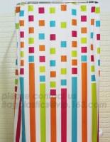 China Eco-Friendly PEVA Shower Curtain Waterproof 180x180cm Bath Liner Polyester for sale