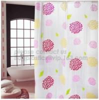 China Color Changing Shower Curtain 180x180cm Water Repellent Polyester Bathroom Decorative Curtain for sale
