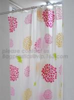 China Color Changing Shower Curtain 180x180cm Water Repellent Polyester Bathroom Decorative Curtain for sale