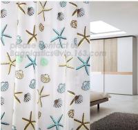 China Color Changing Polyester Shower Curtain 180x180cm 3D Print Kids Bathroom Decor for sale