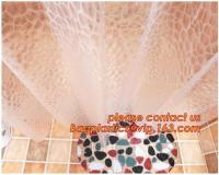 China Water Repellent Polyester Shower Curtain 180x180cm Custom Print Mildew Resistant Machine Washable for sale