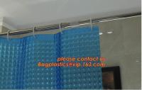 China Eco Friendly Full Printed PEVA Shower Curtain 180x180cm Waterproof Bathroom Liner for sale