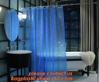 China Custom Polyester Shower Curtain Waterproof Fireproof 180x180cm PEVA Bathroom Curtain for sale