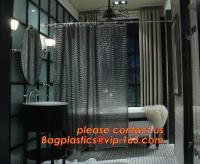 China Custom Polyester Shower Curtain Waterproof Fireproof 180x180cm PEVA Bathroom Curtain for sale