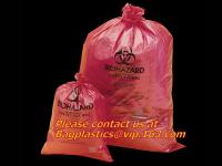 China Custom Biohazard Waste Bags 65x50cm Red Yellow Autoclavable Medical Disposal Bags for sale