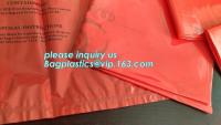 China Medical Biohazard Waste Bags 30x43 Inch Red Autoclavable Specimen Transport Bags for sale