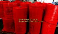 China Biohazard Waste Bags 30x43 Inch 3.2 Mil Red Medical Disposal Bags for Hospitals Clinics for sale