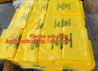 China Medical Waste Bags 30x43 Inch 3.2 Mil Red Biohazard Disposal Bags for Hospital Use for sale