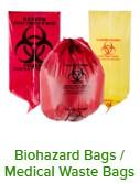China Medical Waste Biohazard Bag 30x43 Inch 3.2 Mil Red LDPE Disposable Plastic Bags for Hospital for sale
