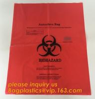 China Extra Large Biohazard Drawtape Trash Bag 65x50cm Coreless Roll Plastic Garbage Bag for Hospital Use for sale