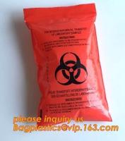 China Biohazard Waste Garbage Bag 65x50cm 40 Mic Yellow Plastic Asbestos Bag for Medical Disposal for sale