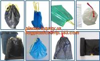 China LDPE drawstring type biohazard waste garbage bag, HDPE drawstring type biohazard waste garbage bag, isolation infectious for sale