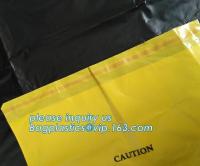 China Biohazard Infectious Waste Dustbin Liner 30x43 Inch 3.2 Mil Medical Trash Bags for sale