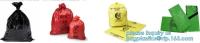 China Red Biohazard Bag LLDPE 65x50cm Infectious Waste Disposable Zip Closure Specimen Bags for sale