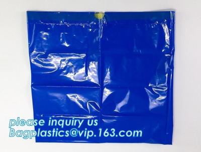 China 100% LDPE Biohazard Waste Bag with PP Drawstring 65x50cm Heavy Duty Tear Resistant for sale