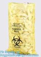 China HDPE Yellow Disposable Medical Biohazard Bag 65x50cm Autoclavable Polypropylene Waste Bag for sale