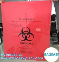 China Custom Color Biohazard Medical Waste Drawstring Bags 65x50cm for Clinical Waste Disposal for sale