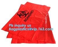 China Compostable Biohazard Waste Bags 8-10 Gallon Medical Infectious Waste Trash Bags Red LLDPE for sale