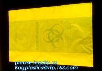 China Hospital Biohazard Bag Medical Waste Garbage Bags 30x43 Inch 3.2 Mil Red LLDPE for sale