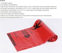 China Blue Soiled Linen Liner Bags 31x43 Inch 33 Gallon Disposable Plastic Hospital Waste Bags for sale